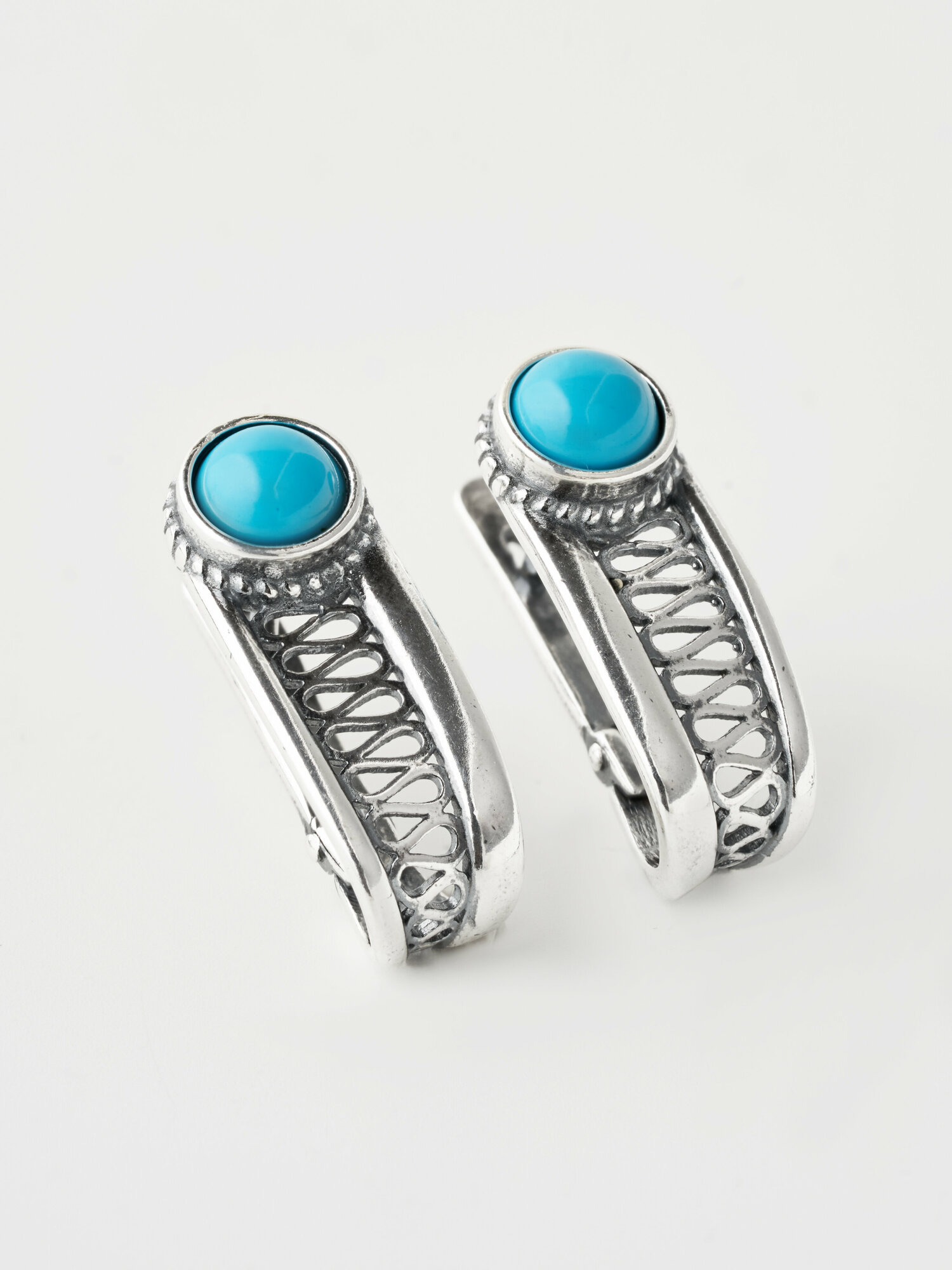 Серьги, бирюза