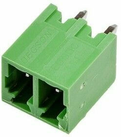 15EDGVC-3.81-02P-14-00AH, клеммник на плату, шаг 3,81мм 2 контакта / 10 штук