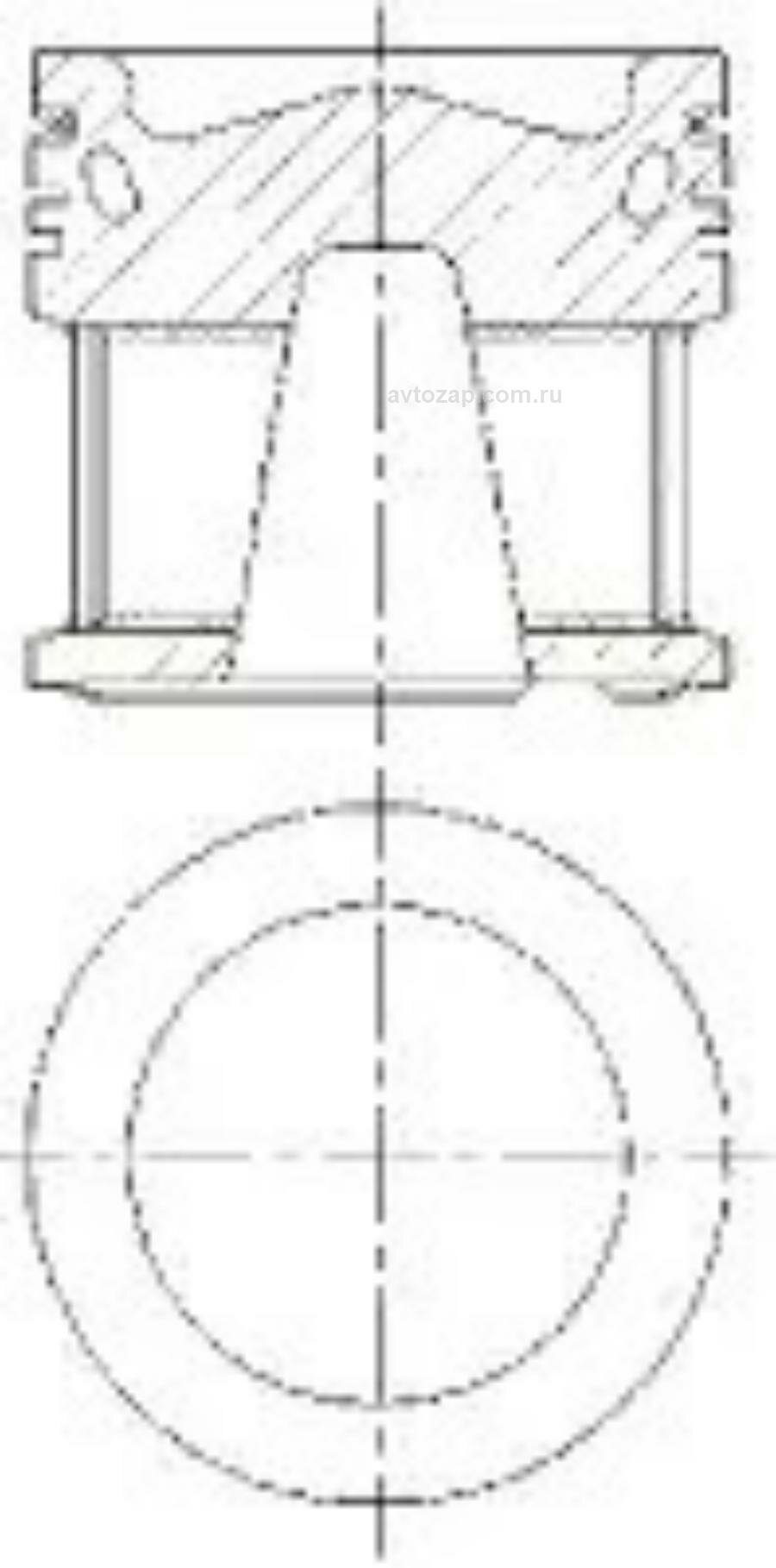 Поршень d83.50x2.0x2.0x3.0 STD Цена за 1 шт. NURAL арт. 87-434300-00