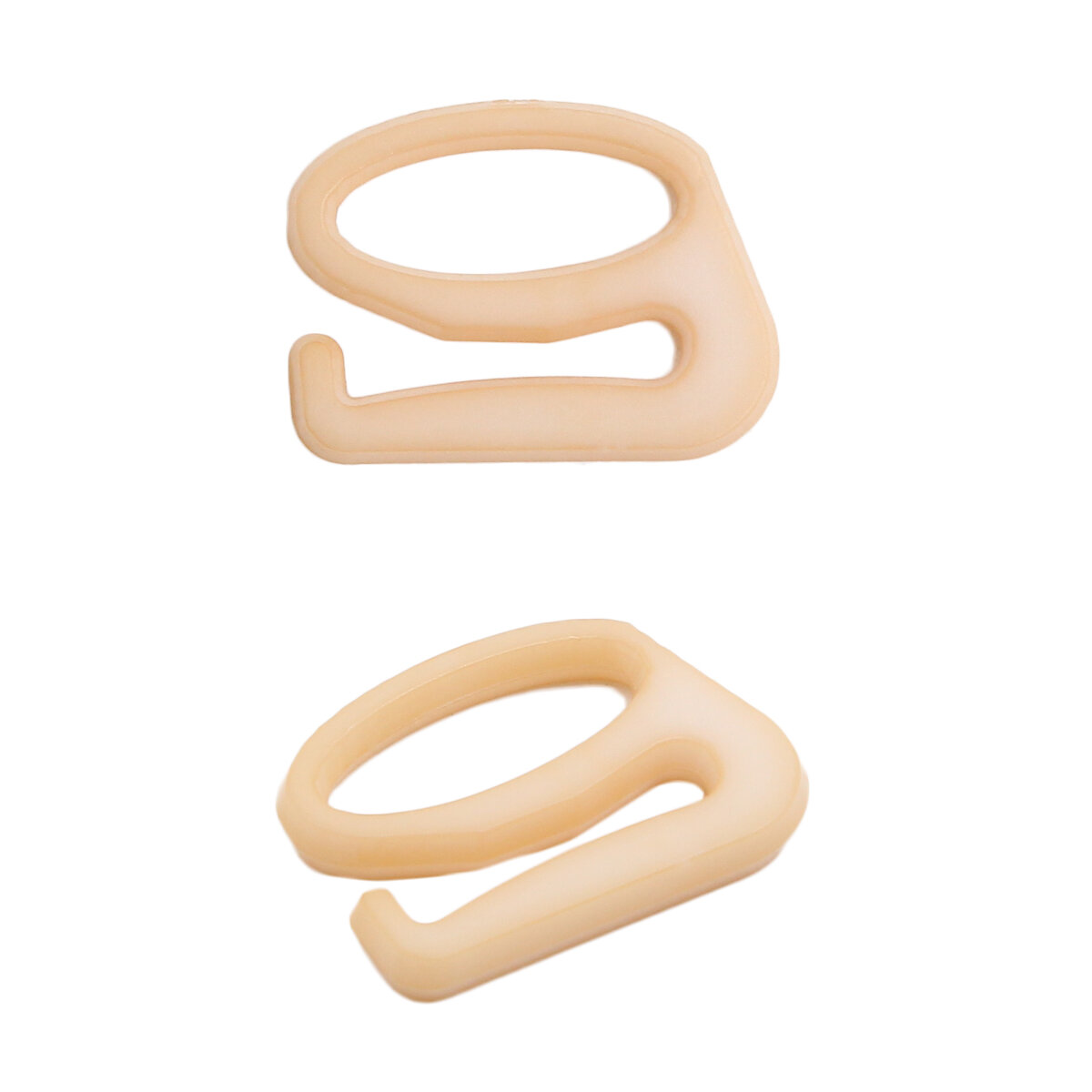 Крючок для бретелей 8 мм, пластик, цветной (C180 телесный), 100 шт