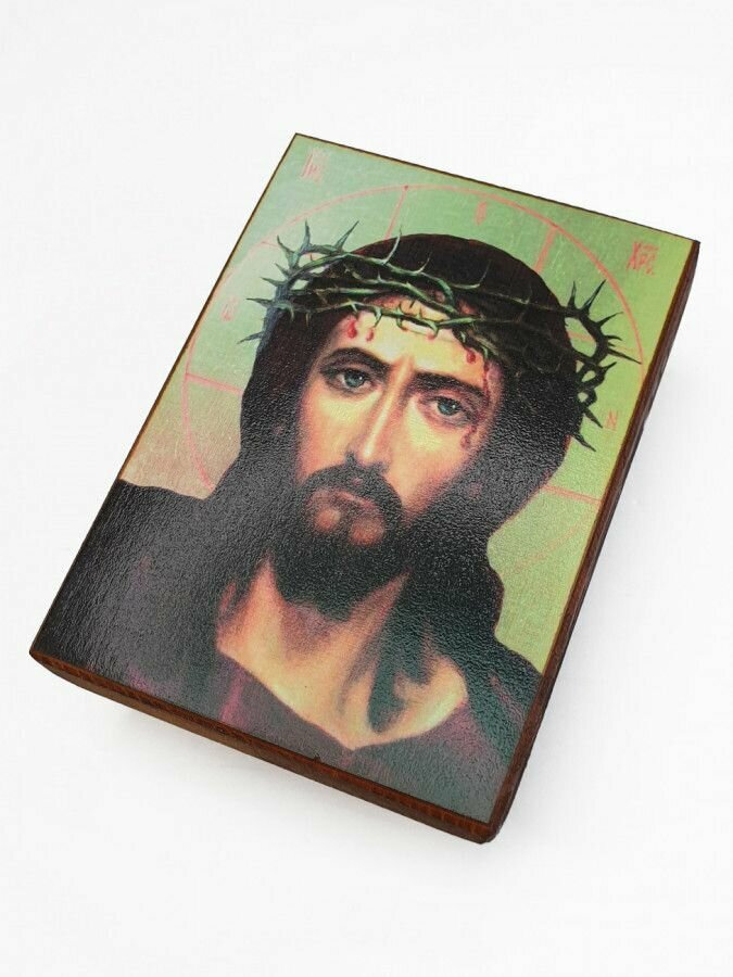 Икона Иисус в Терновом Венце, под старину, 20х27 см