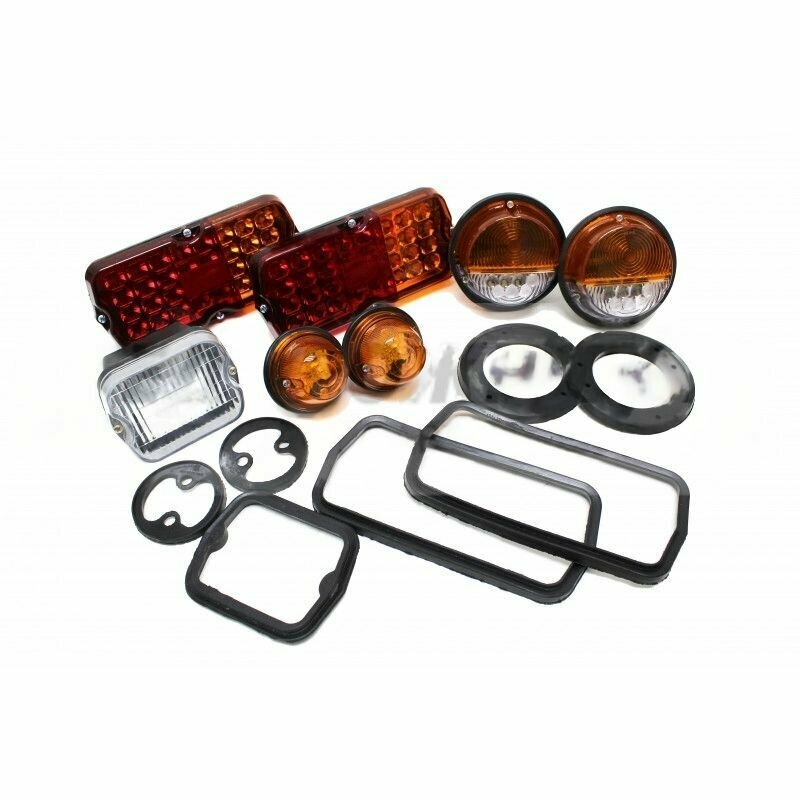 Комплект светодиодных фонарей с уплотнителями УАЗ 3151,452 оранжево-белые