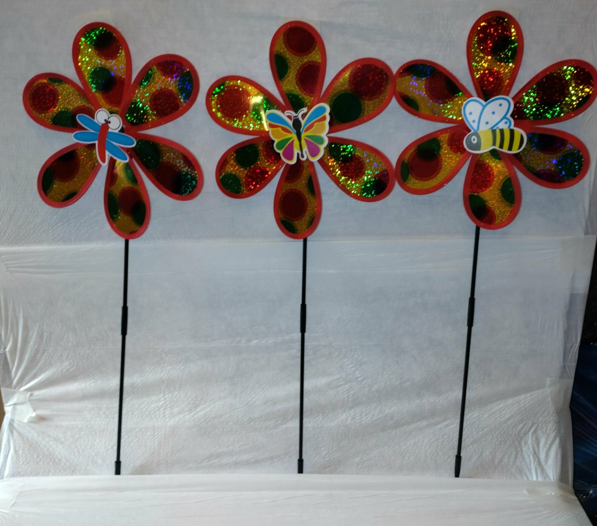 Комплект из 3 шт . Ветерок/вертушка/ 27х7х63 см.