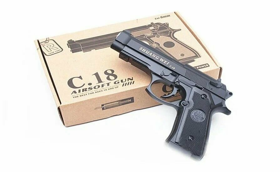 Пистолет Airsoft Gun C.18+