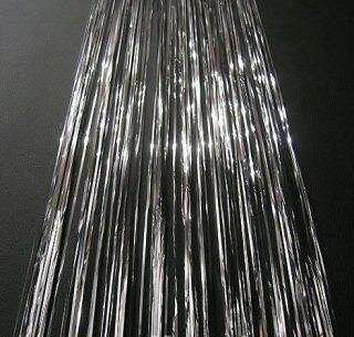 Дождик Мишура-Дубна серебро, 75 мм (А4034Д)