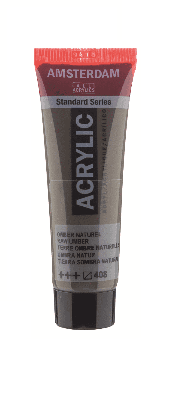 Краска акриловая AMSTERDAM цв.№408 умбра натуральная туба 20мл
