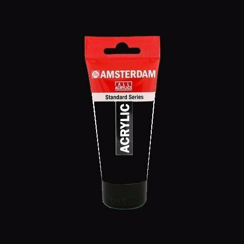 Краска акриловая AMSTERDAM цв.№702 сажа газовая туба 20мл