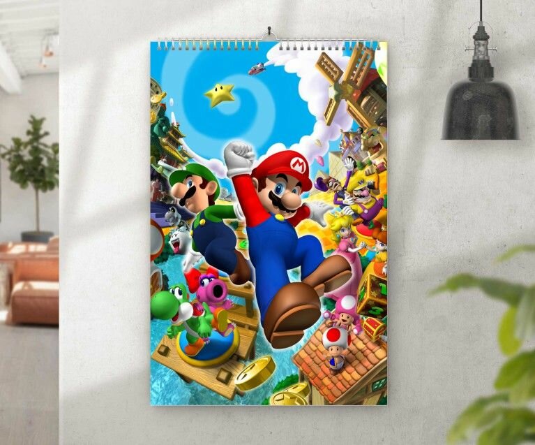 Перекидной календарь Марио/ Mario №19, А4