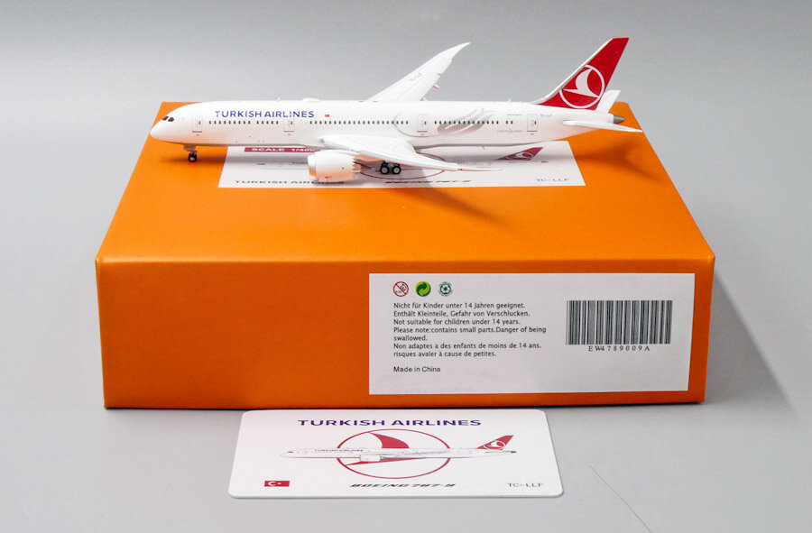 JC Wings Модель самолета Boeing 787-9 (выпущенная механизация) Turkish Airlines