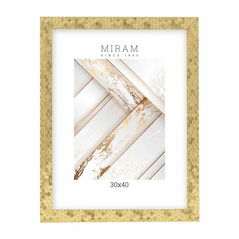 Фоторамка Мирам 30х40 см, золотистая