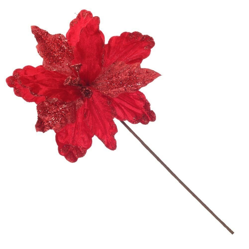 Цветок искусственный "Пуансеттия", L=19 19 H=28 см