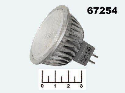 Лампа светодиодная 220V 4.2W MR16 GU5.3 зеленая Ecola (47*50) M2CG42ELC