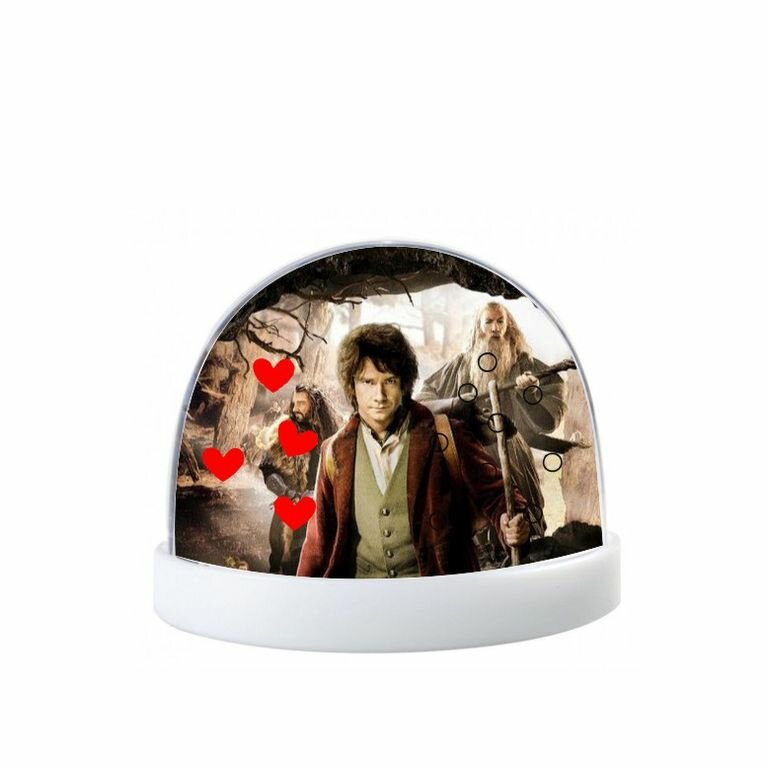 Водяной шар Властелин колец №6, Сердца-блёстки