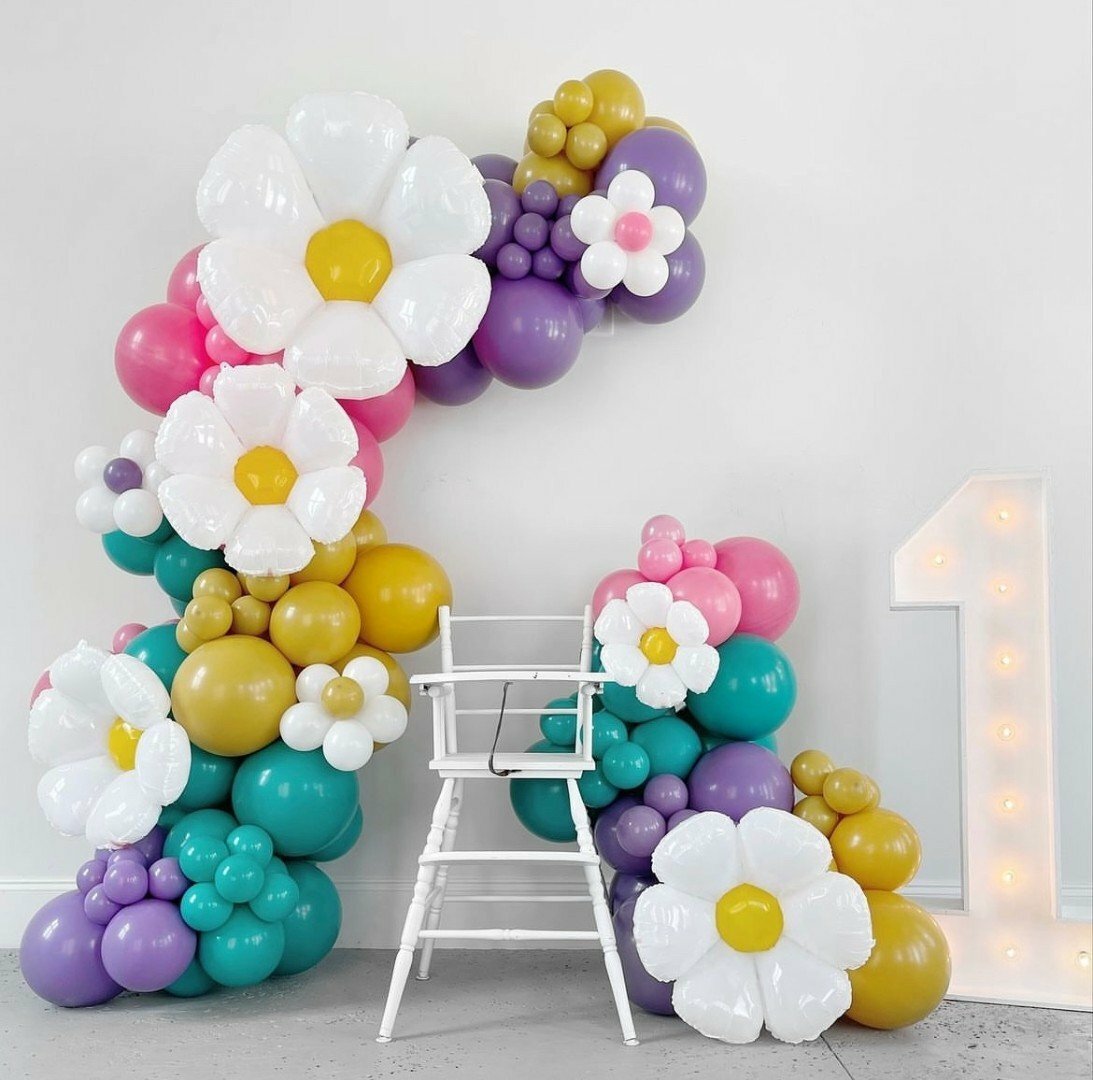 Фотозона из шаров "Самая цветочная"