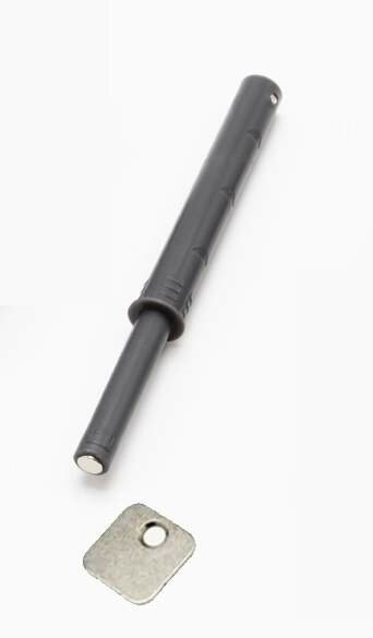 Толкатель Push-Open для петель Firmax Smartline с магнитным держателем, плечо 38мм, скрытое крепление, темно-серый