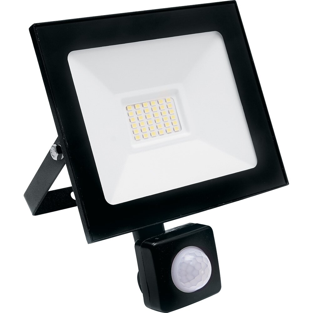 Светодиодный прожектор SAFFIT с выносным датчиком SFL80-30 IP65 30W 6400K черный, артикул SAFFIT 29523