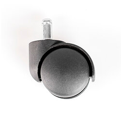 Опора мебельная колёсная на штыре (d50mm)