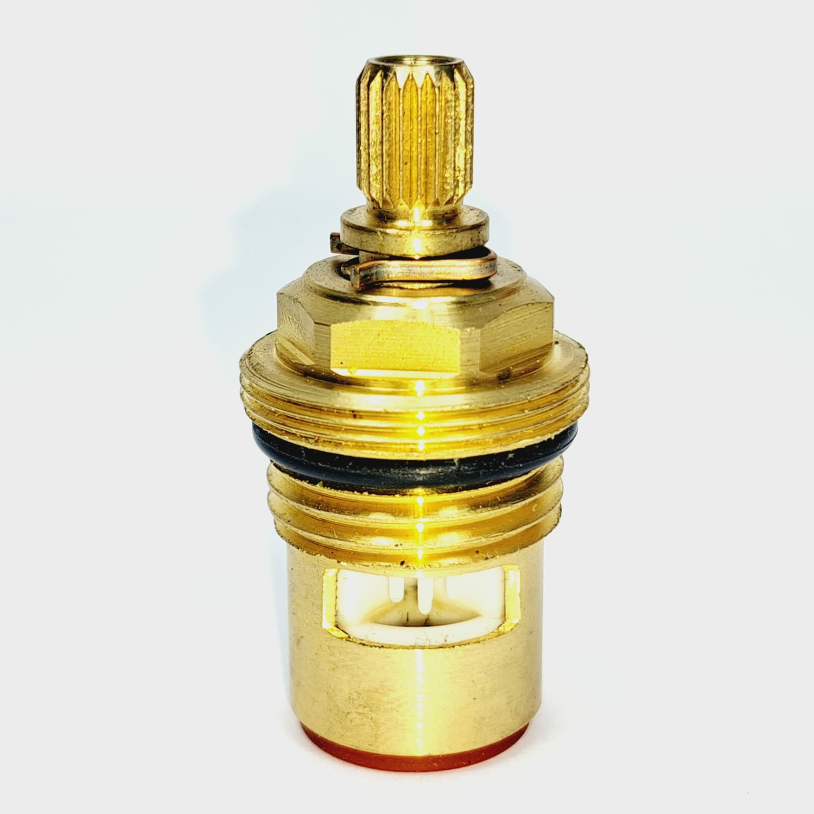 Кран-букса смесителя Nizza красная (горячей воды), арт. KBH1, Esko