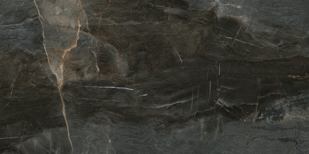 Керамогранит Stellar Wind темно-серый Полированный 60x120, 1 уп (2 шт, 1.44 м2)