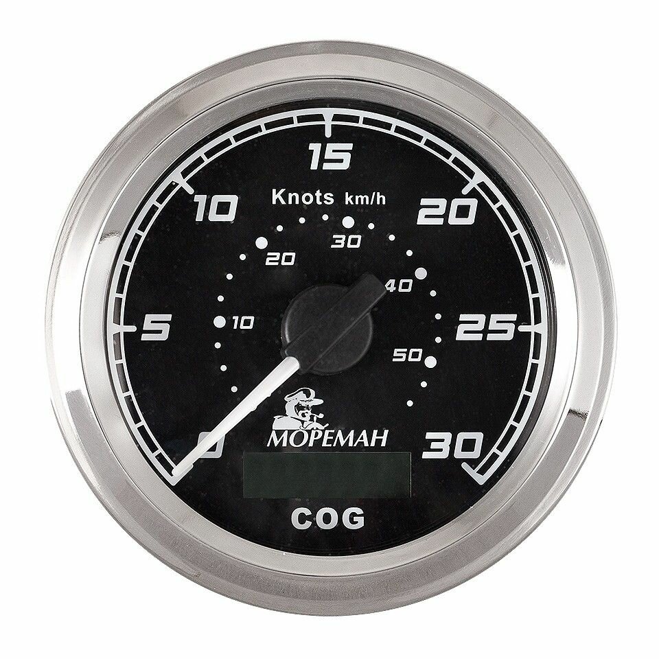 GPS спидометр,"Мореман" 30 узлов, черный циферблат (10252279)
