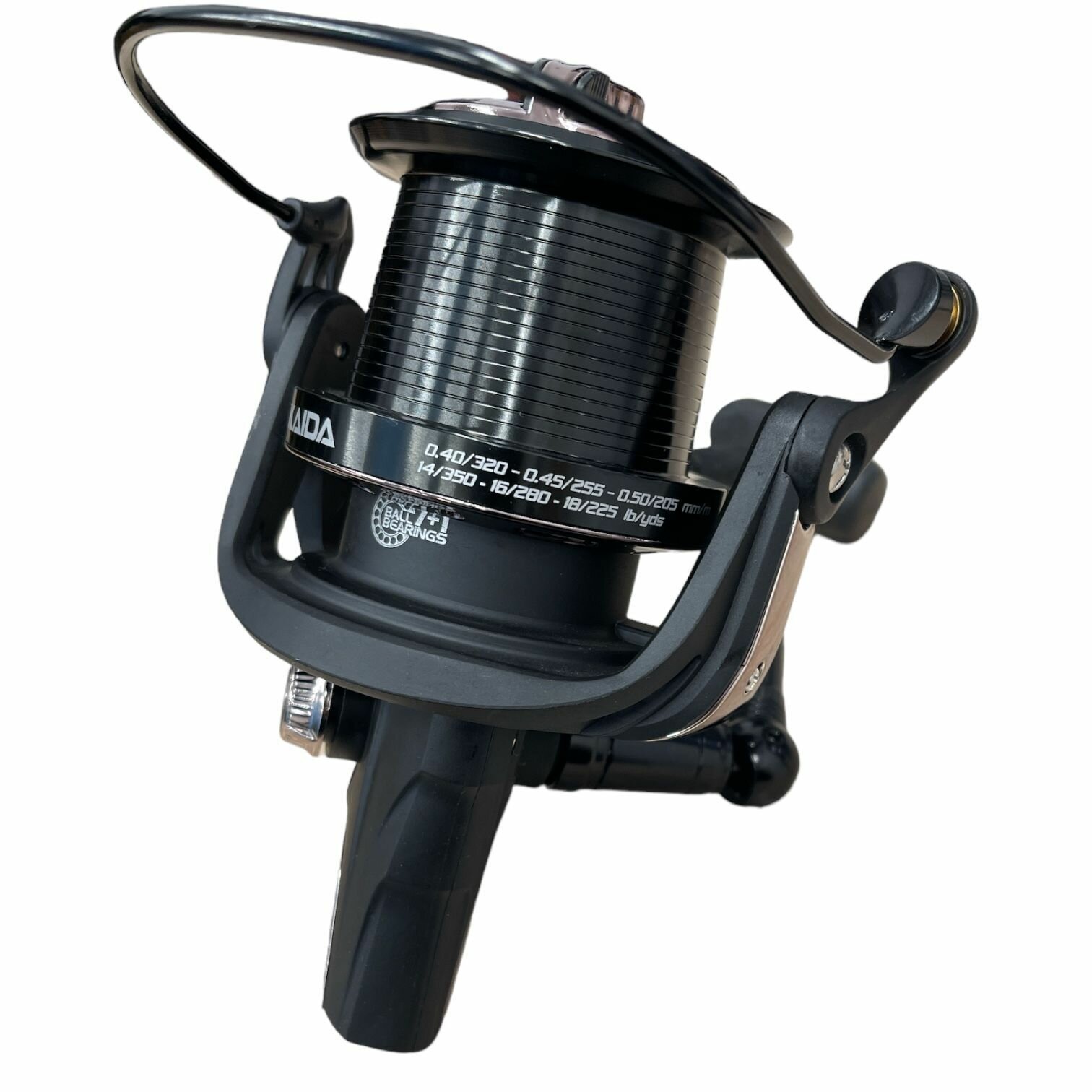 Катушка Kaida HJC 02 6000 7+1 карповая, силовая, фидерная катушка с быстрым фрикционом кайда на трофейную рыбу