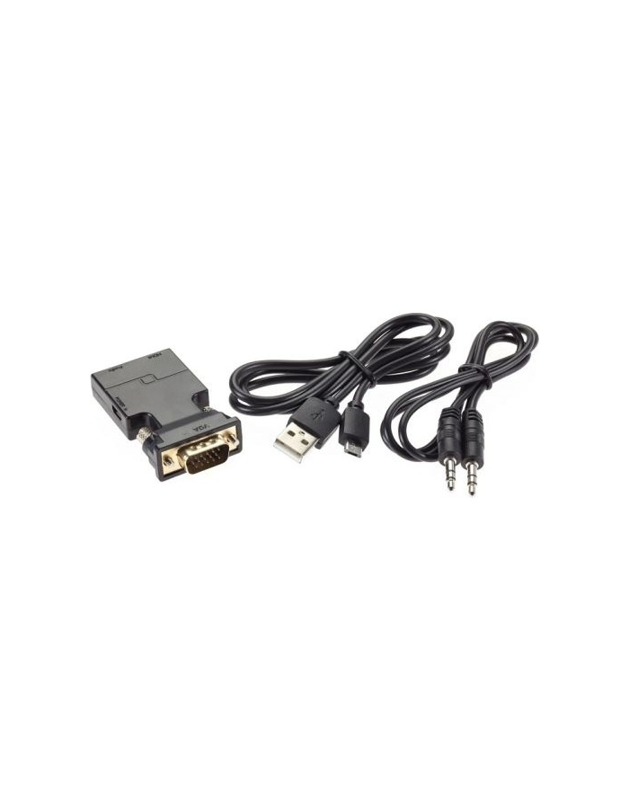 VCOM CA337A Переходник VGA(M)+audio+microUSB --> HDMI(F)1080*60Hz, VCOM [4895182225152]