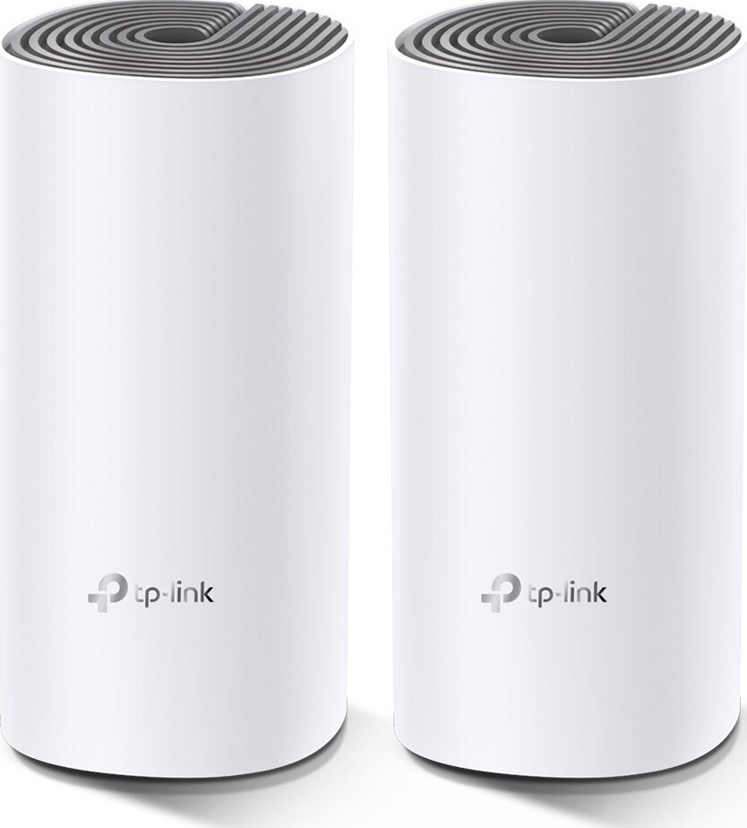 Бесшовный Mesh роутер TP-Link Deco E4 (DECO E4(2-PACK)) AC1200 10/100BASE-TX белый (упаковка:2шт) — фото 1