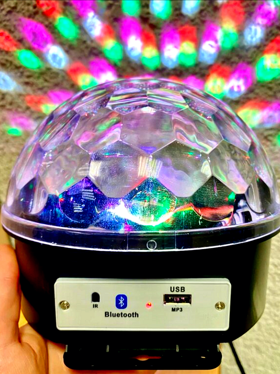 Диско-шар TimPax Home, светодиодный, с пультом, на батарейках, 25Вт