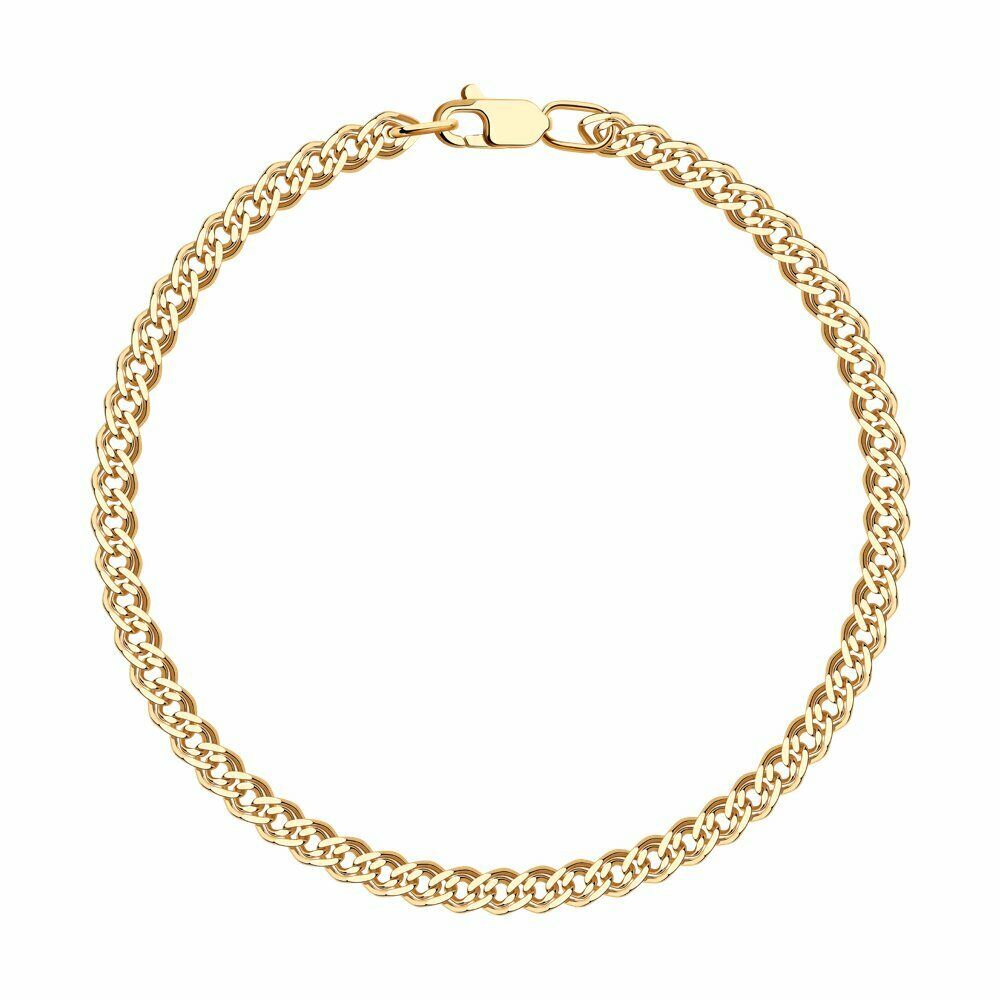 Браслет-цепочка, серебро, 925 проба