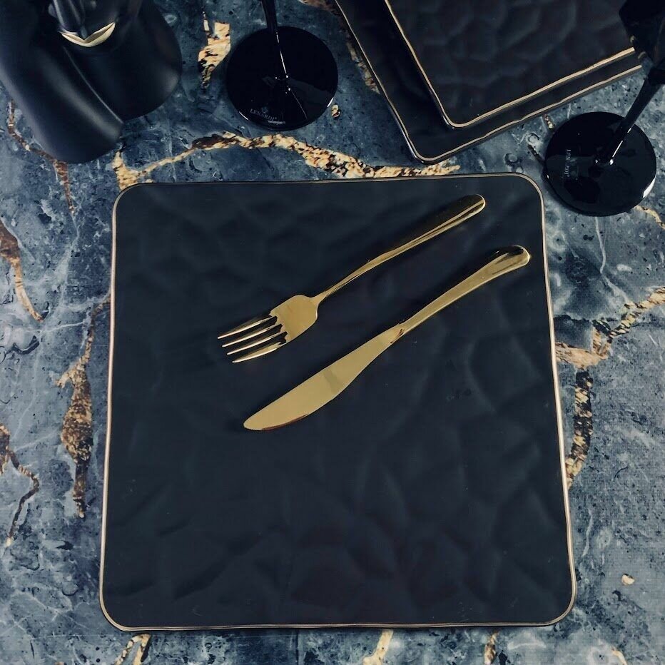 Квадратное блюдо Lenardi Марокко 26х1.5см, фарфор