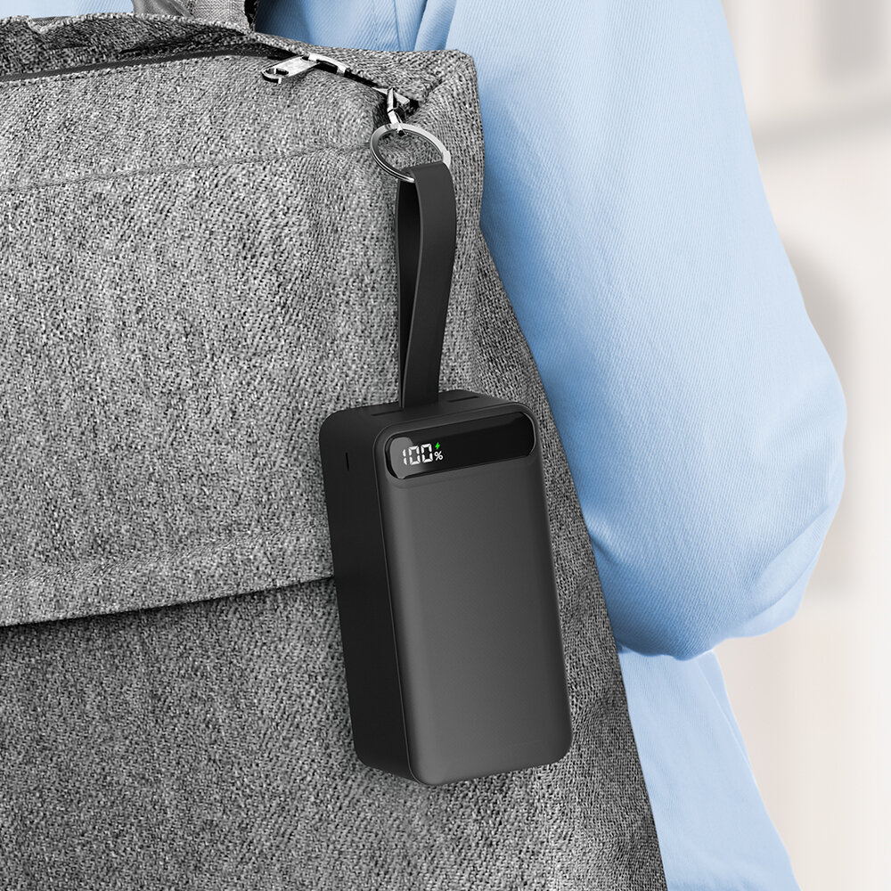 Внешний аккумулятор NRG V2 40000 mAh, 22.5 Вт (QC, PD, AFC, FCP, SCP, MTK PE), Deppa 33640-OZ/ Без заводской упаковки