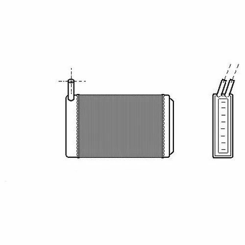 Vw6061 Радиатор отопителя AVA
