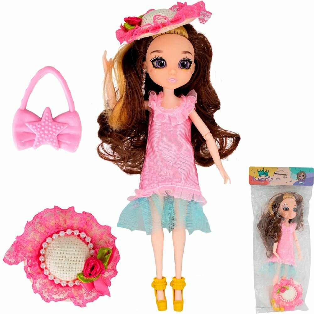 Кукла модница в шляпе Miss Kapriz 386YSTK