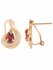 Серьги Lotus Jewelry, гранат, красный