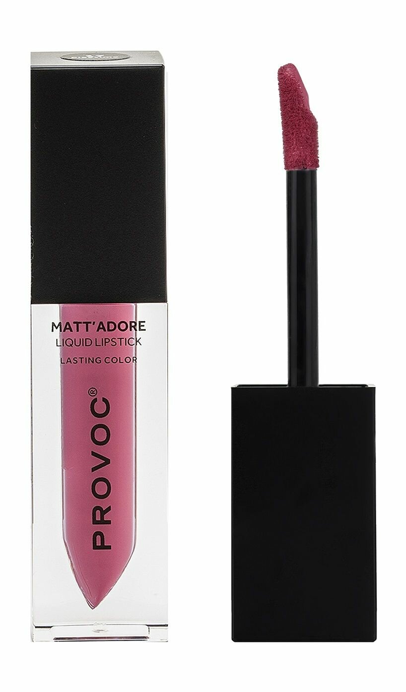 PROVOC Помада для губ жидкая Matt'adore Liquid Lipstick матовая, 4,5 г, 17 Playtime