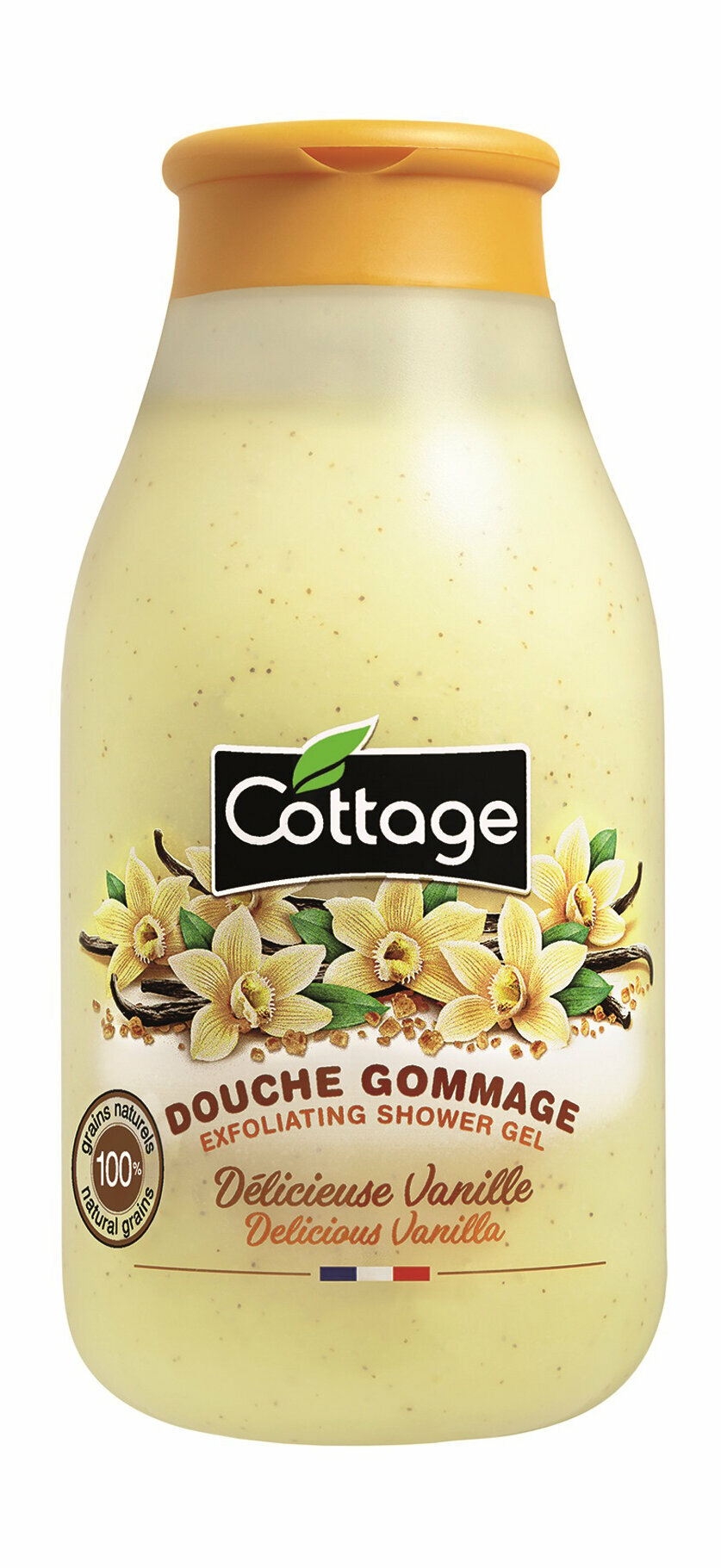 COTTAGE Гель для душа Exfoliating Shower Gel - Vanilla Ваниль отшелушивающий, 270 мл