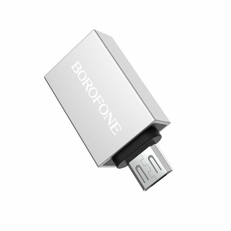 Переходник/ OTG адаптер BOROFONE BV2 USB-A/microUSB