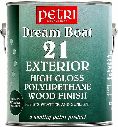 Лак Водный Паркетный 3.78л Petri Dream Boat 21 Полиуретановый, Глянцевый для Внутренних и Наружных Работ / Петри.