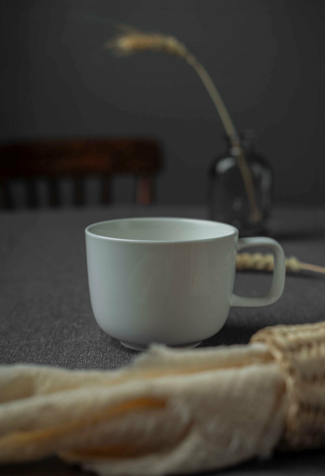 Чашка фарфоровая для чая и кофе BILLIBARRI "Bergen" 320 мл, белая