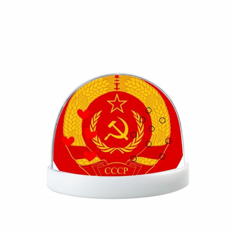 Водяной шар СССР №2, искусственный снег