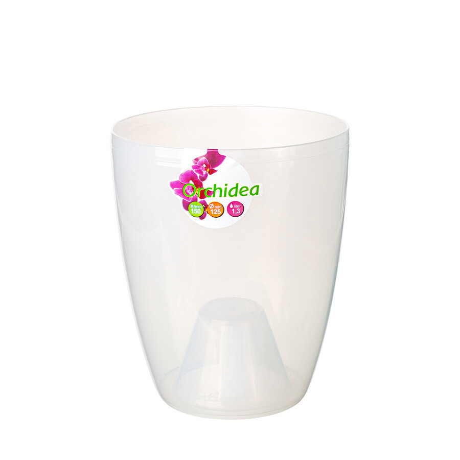Орхидея горшок 1,3л. прозрачный/36 Э