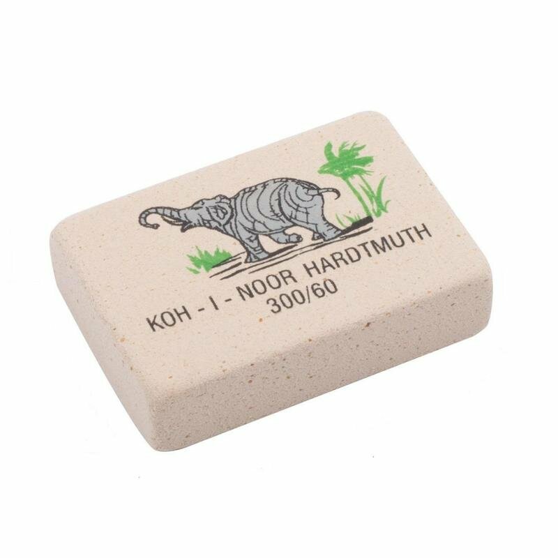 Ластик Koh-I-Noor Elephant 300/60 каучуковый прямоугольный 31x21x8 мм, 1312943