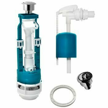 Арматура для сливного бачка унитаза 'стоп поток' боковой подвод