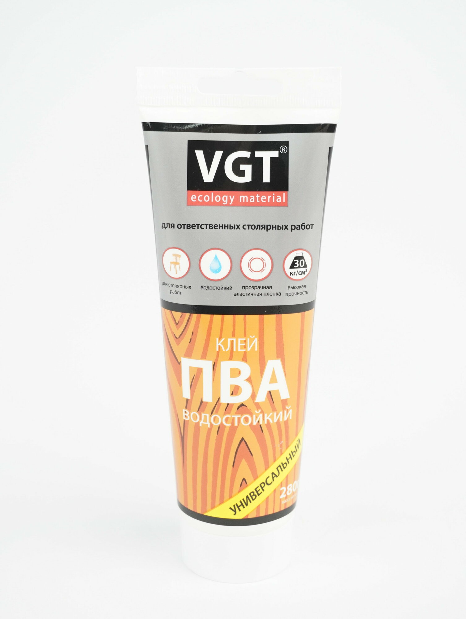 Клей д/древесины 280гр, ПВА D3 ВГТ водостойкий ВМ // 132287
