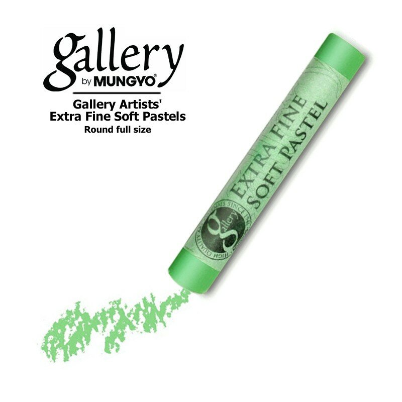 Сухая пастель MUNGYO Пастель сухая мягкая круглая Mungyo GALLERY Extra Fine Soft, 515 Зеленый лист светлый
