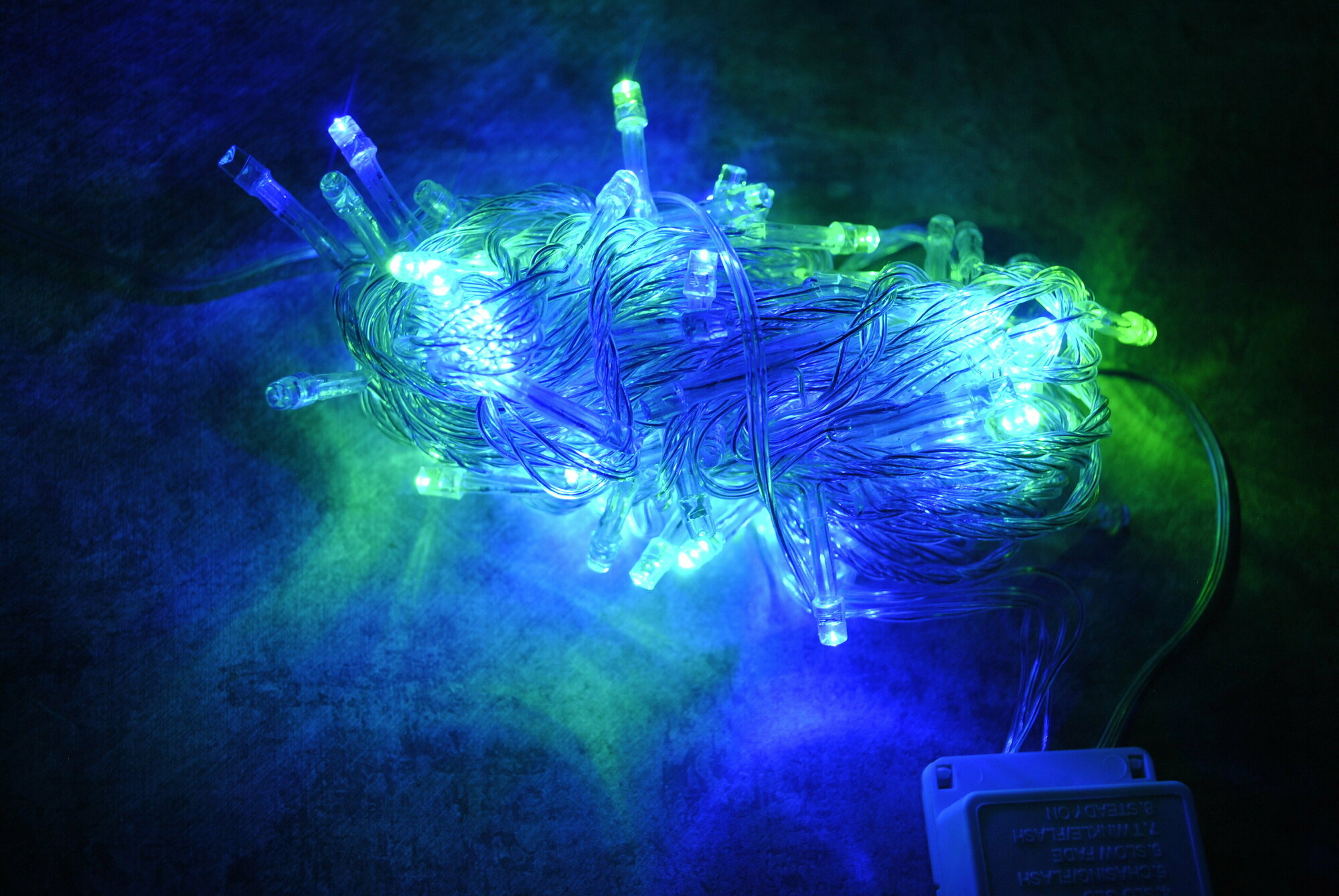 Электрогирлянда разноцветная, интерьерная, Нить 14 метров. 8 режимов, 220 В.