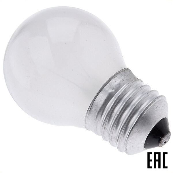 Лампа 40Вт Favor ДШМТ-40Вт Е27 накаливания "шарик" матовая кэлз (50 шт. в наборе)