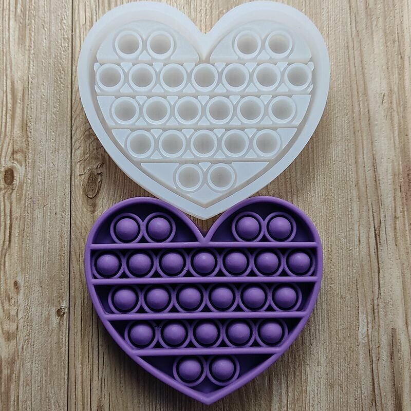 Молд силиконовый Brilliant Mold. Форма Поп-ит сердце 1