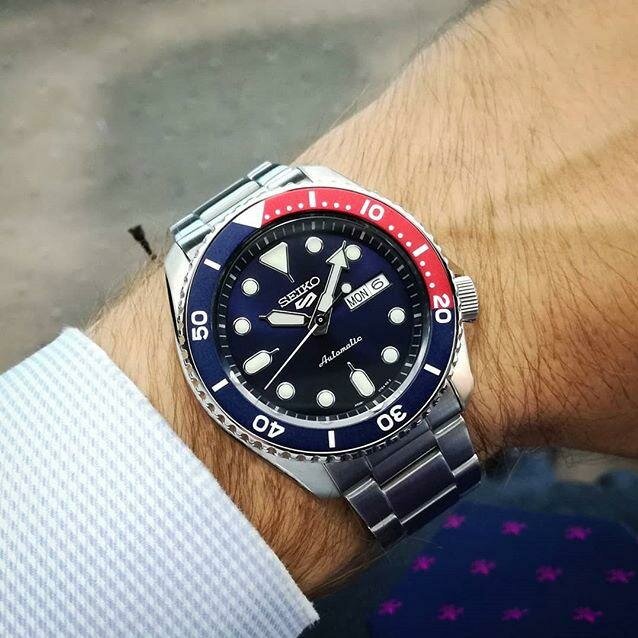 Наручные часы SEIKO 5 Sports, синий — фото 1