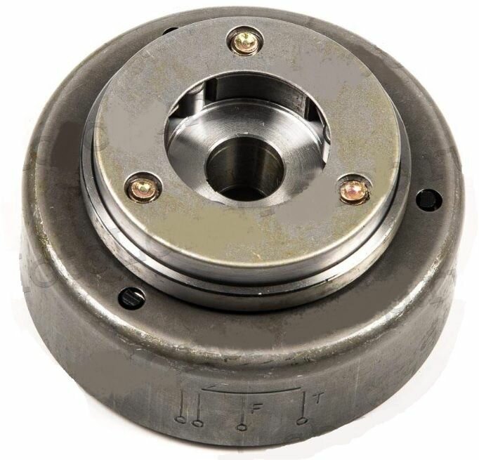 Ротор генератора (магнит) 139FMB,147FMH,152FMH 50-110см3 (статор 6кат.)